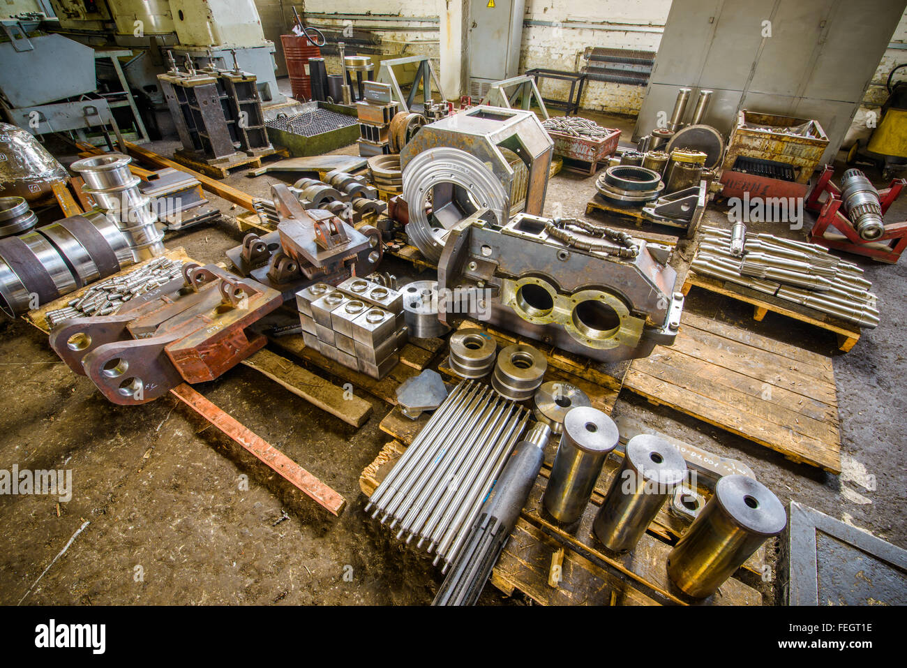 Industrial building with machines Stock Photo - Alamy