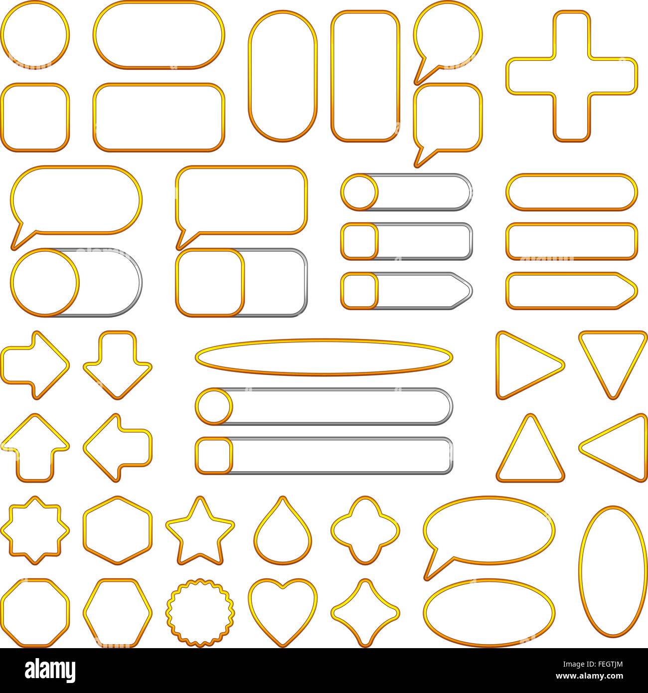 Golden octagon Stock Vector Images - Alamy