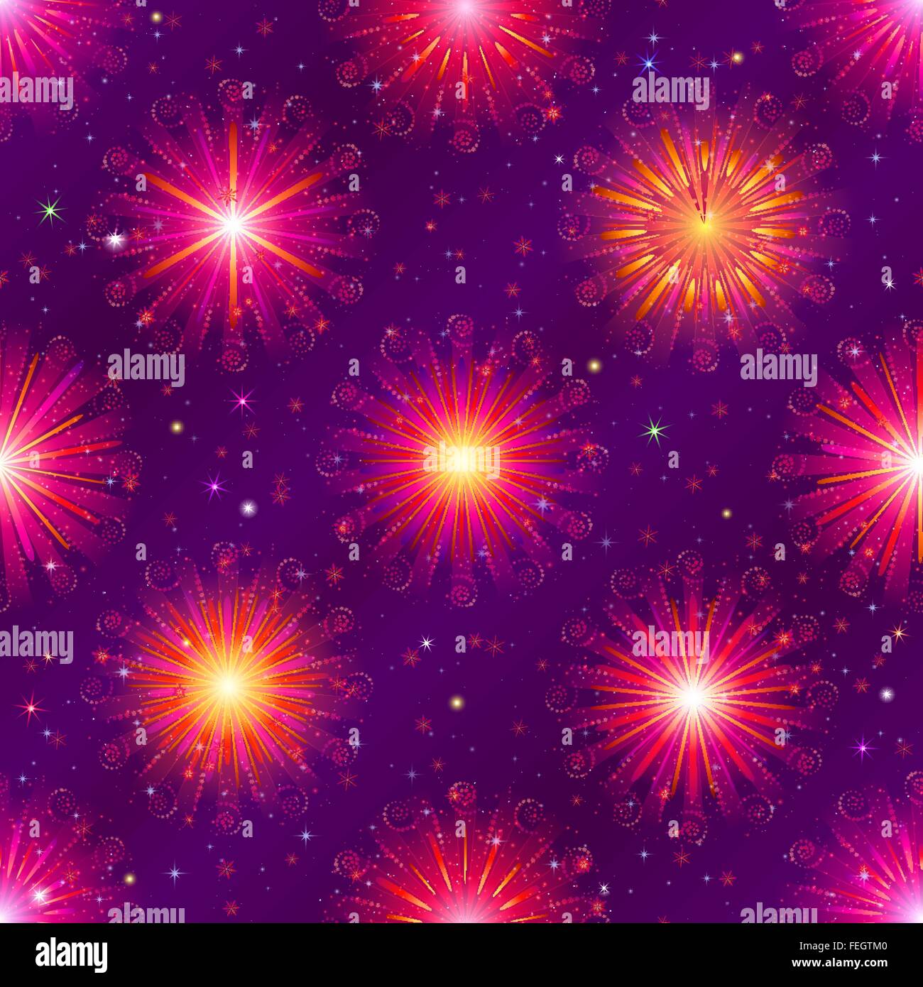 Orange fireworks flash Stock Vector Images - Alamy