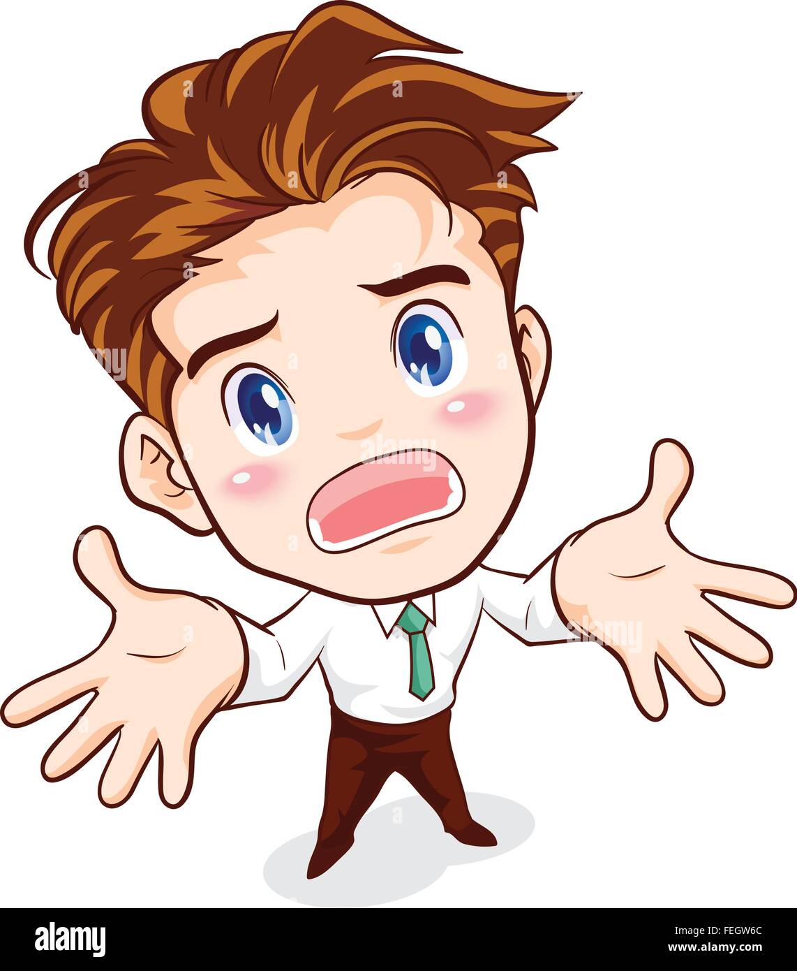 cartoon character.businessman showing success.Businessman with success ...