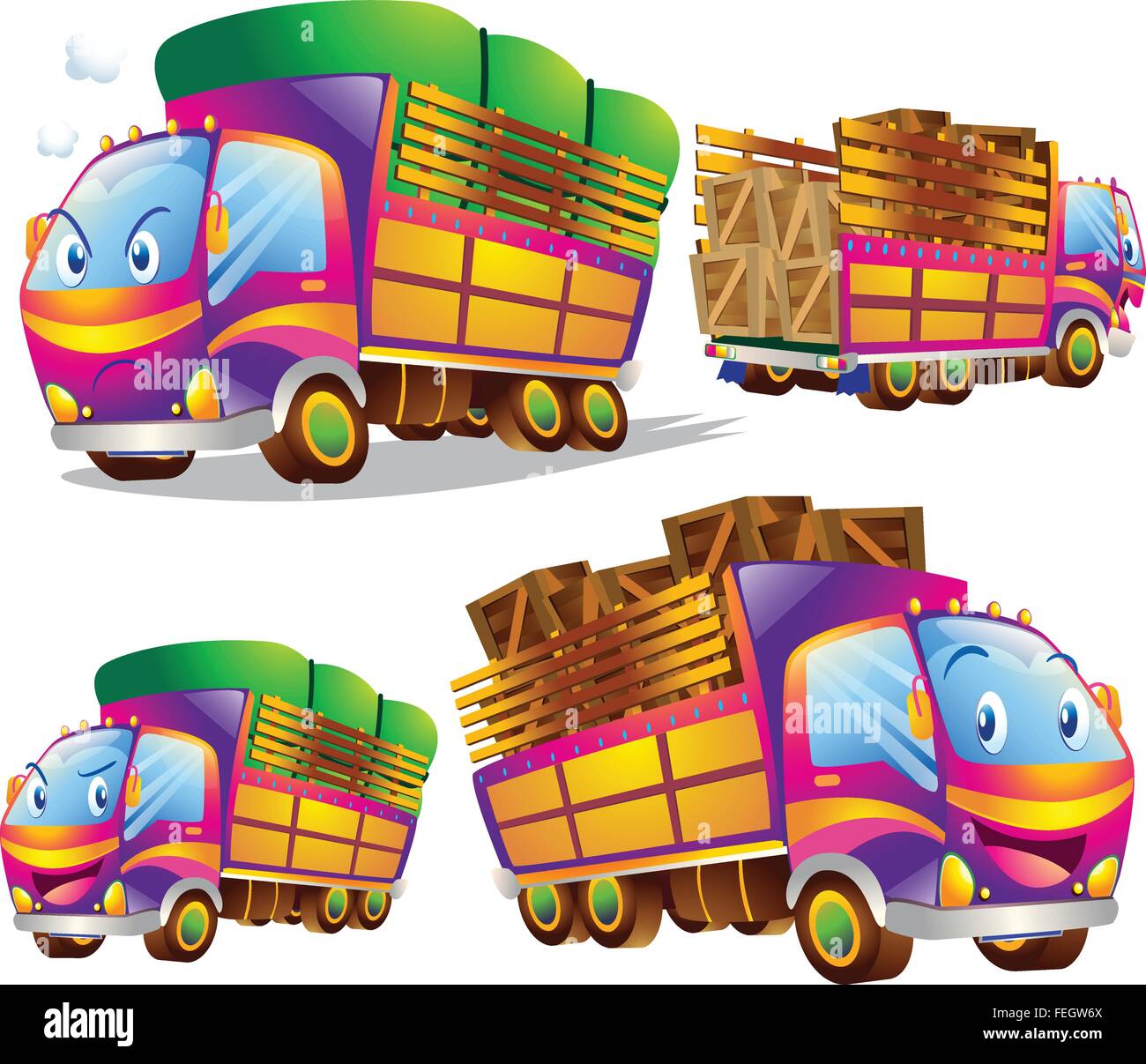 Indian Transport Truck Clip Art