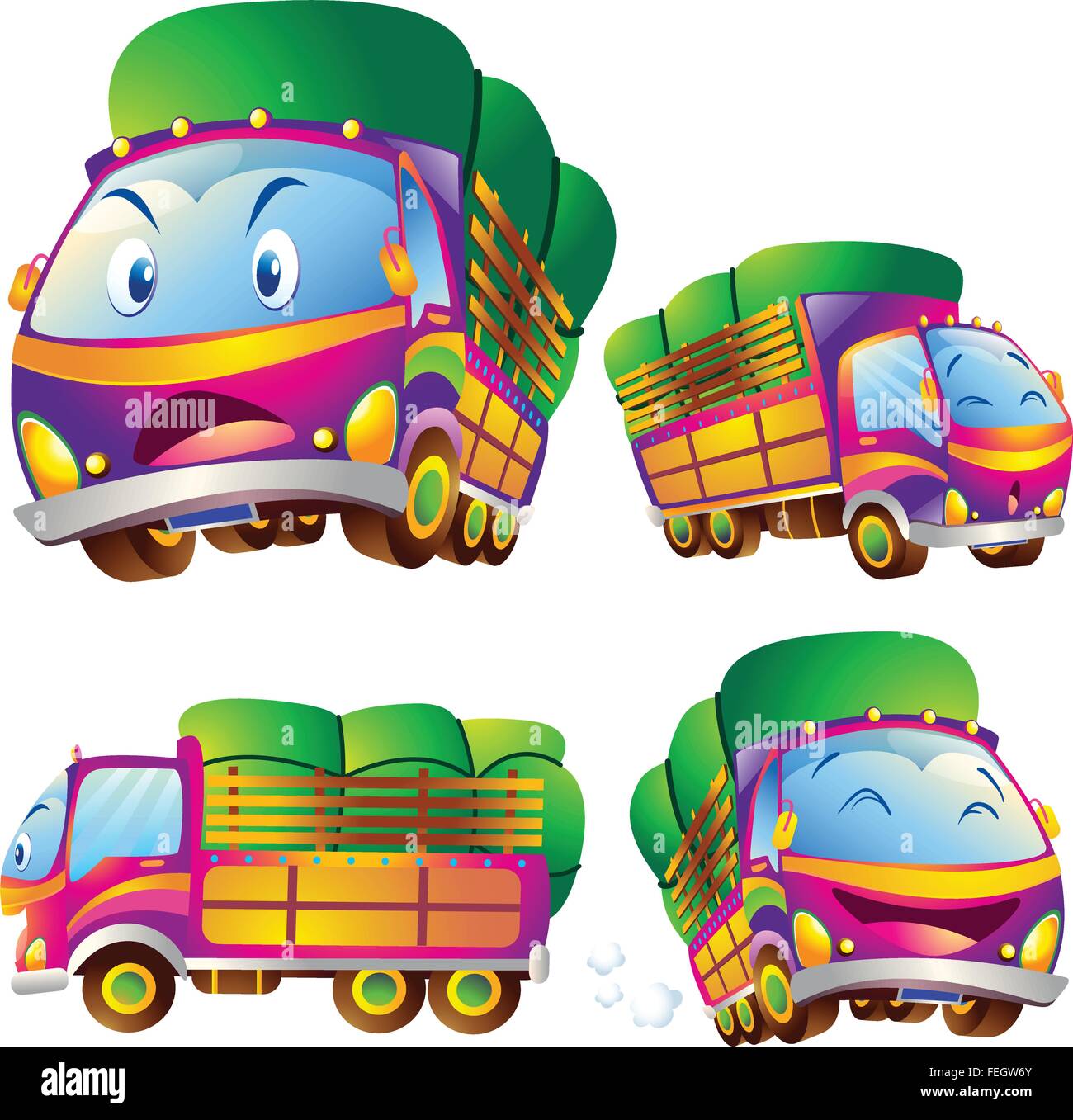 Commercial vehicle run Stock Vector Images - Alamy