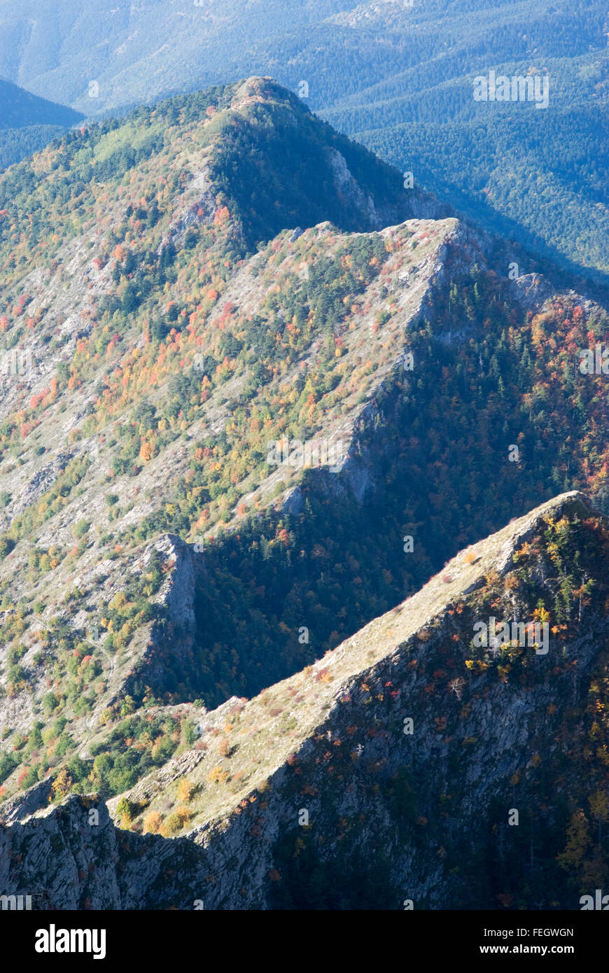 Mountain ridge. Ligurian mountains part of Italian Alps Stock Photo - Alamy