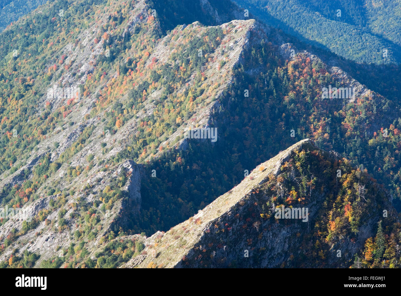 Mountain ridge. Ligurian mountains part of Italian Alps Stock Photo - Alamy