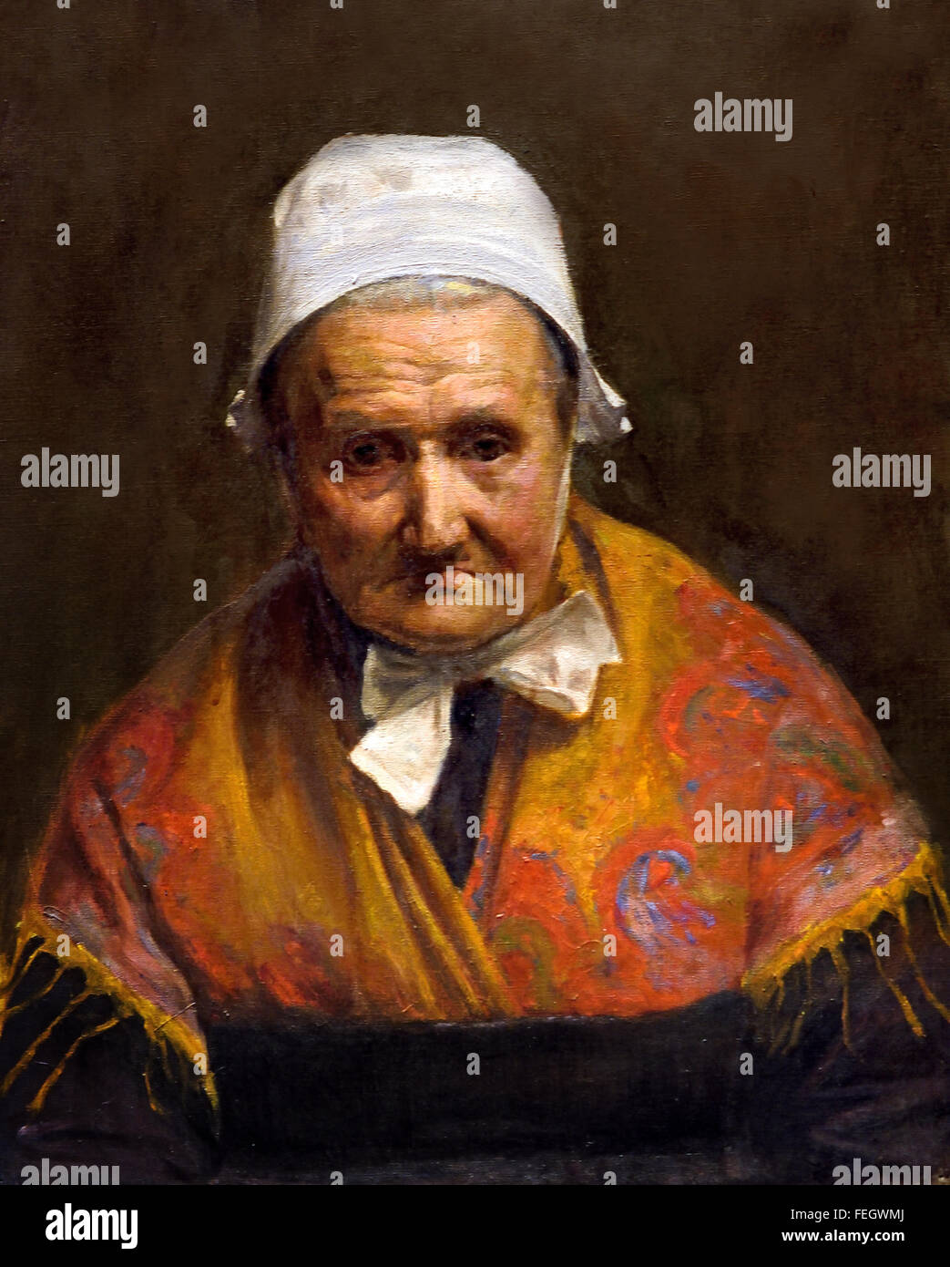 Old woman of Rennes 1924 Henri Rupin France French Stock Photo - Alamy