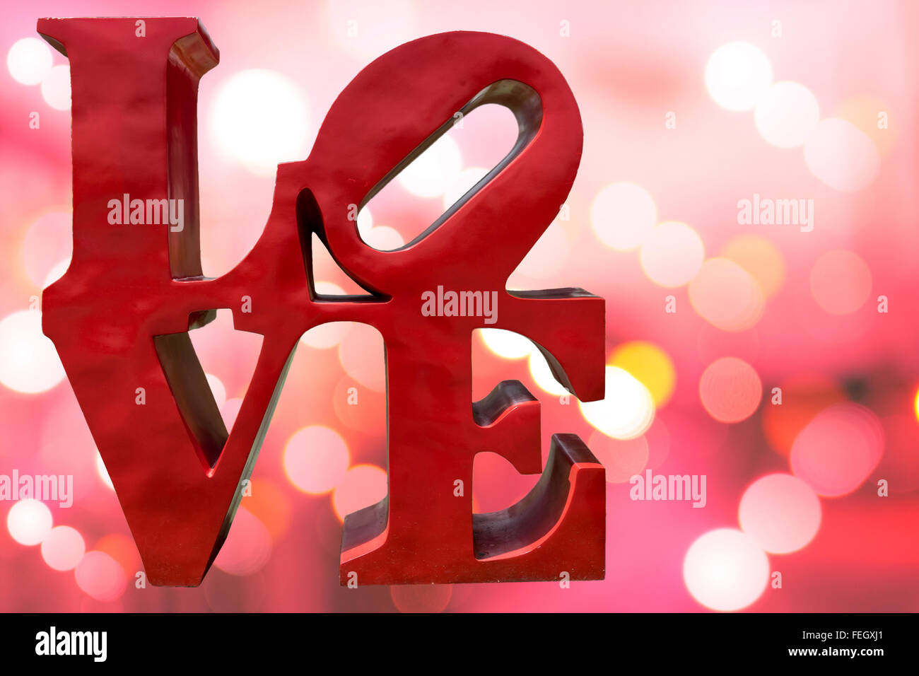 Red love letter isolated on white background for valentines day Stock ...