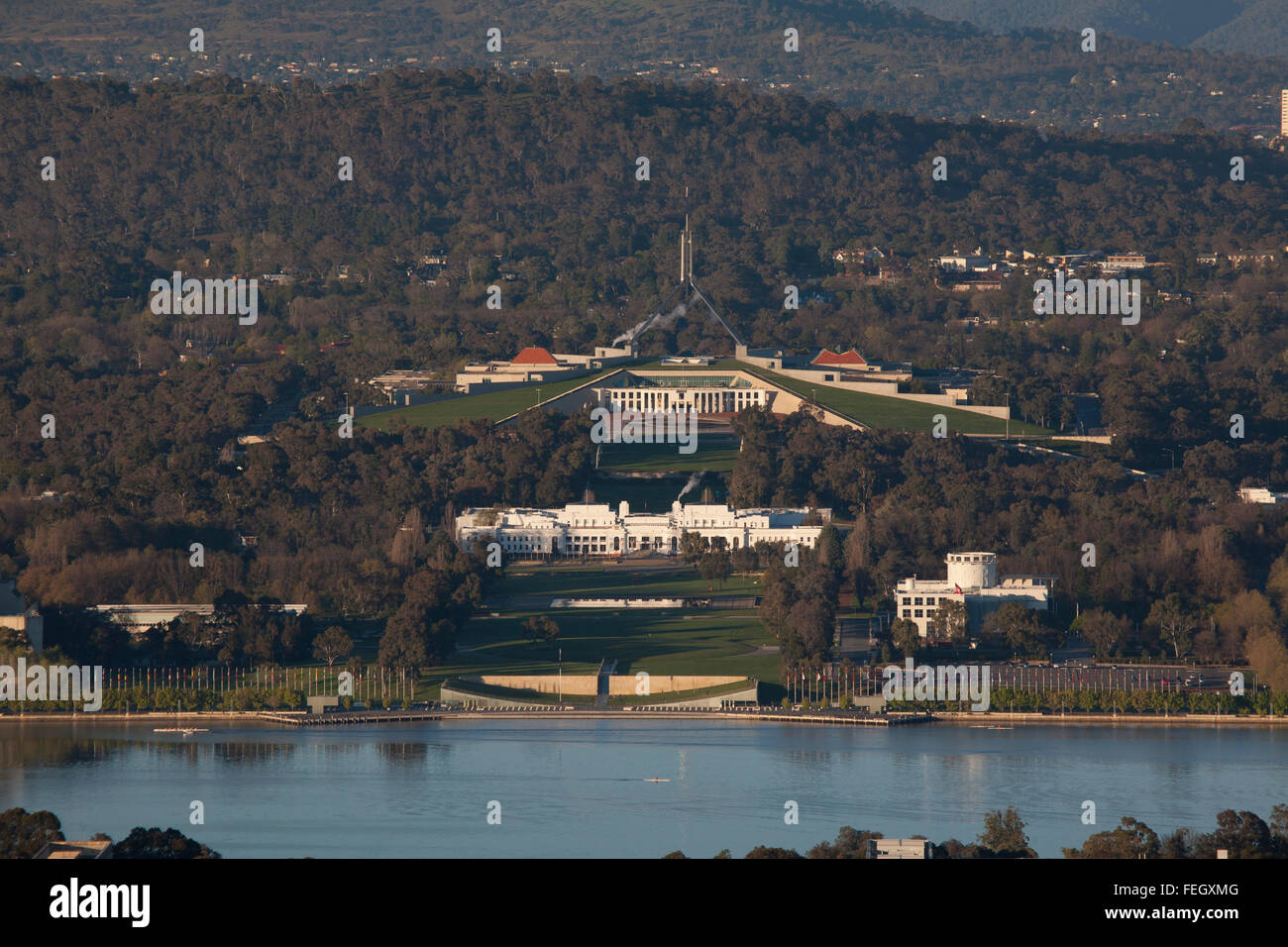 Parliament house canberra aerial hi-res stock photography and images - Alamy