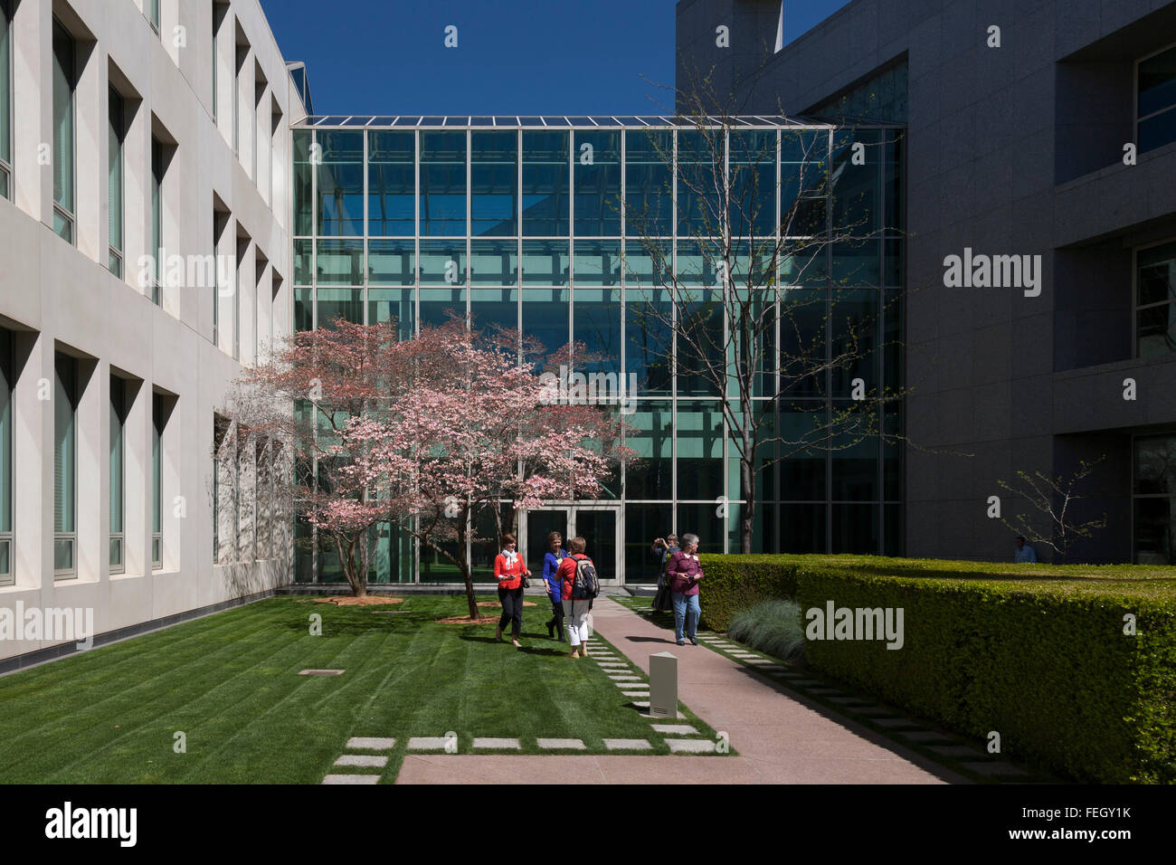 Senate Court Yard Gardens at Federal Parliament House Canberra ACT ...