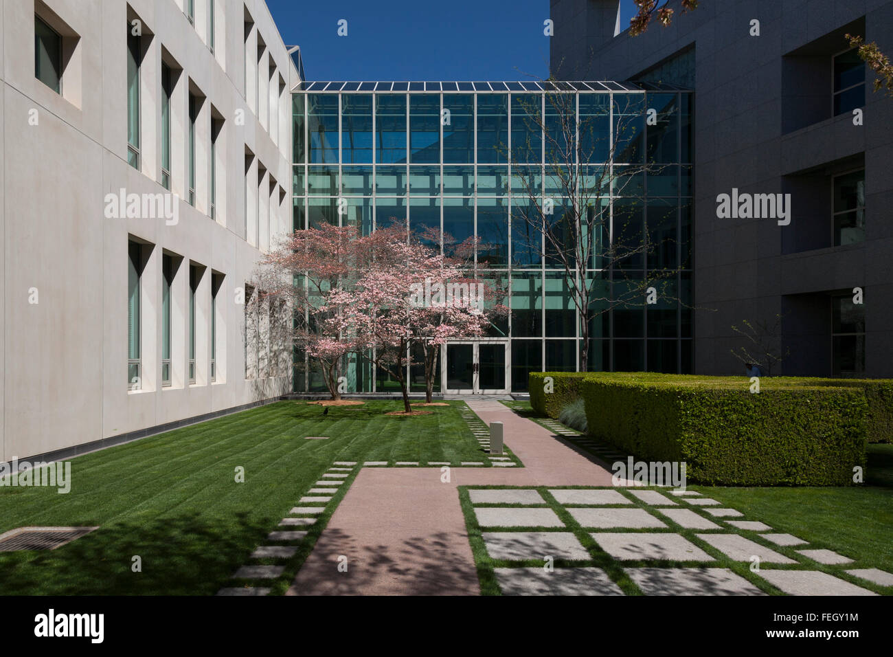 Senate Court Yard Gardens at Federal Parliament House Canberra ACT ...