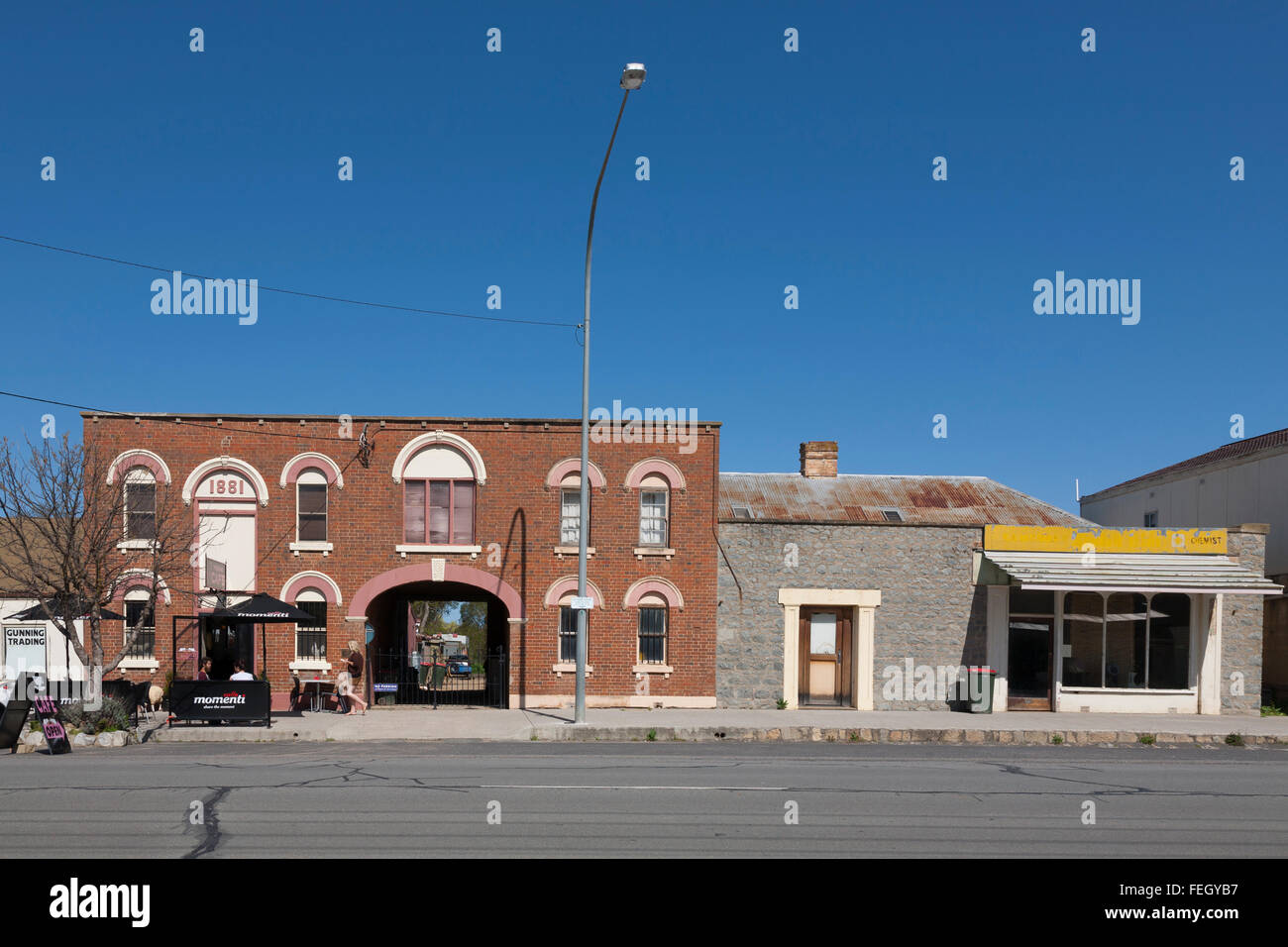The Merino cafe operating in historic building (1881) on Yass Street ...