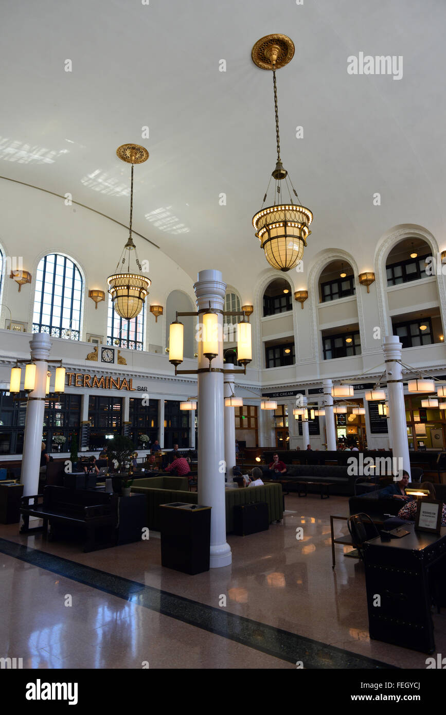 Union Station, Denver, Colorado in June Stock Photo - Alamy