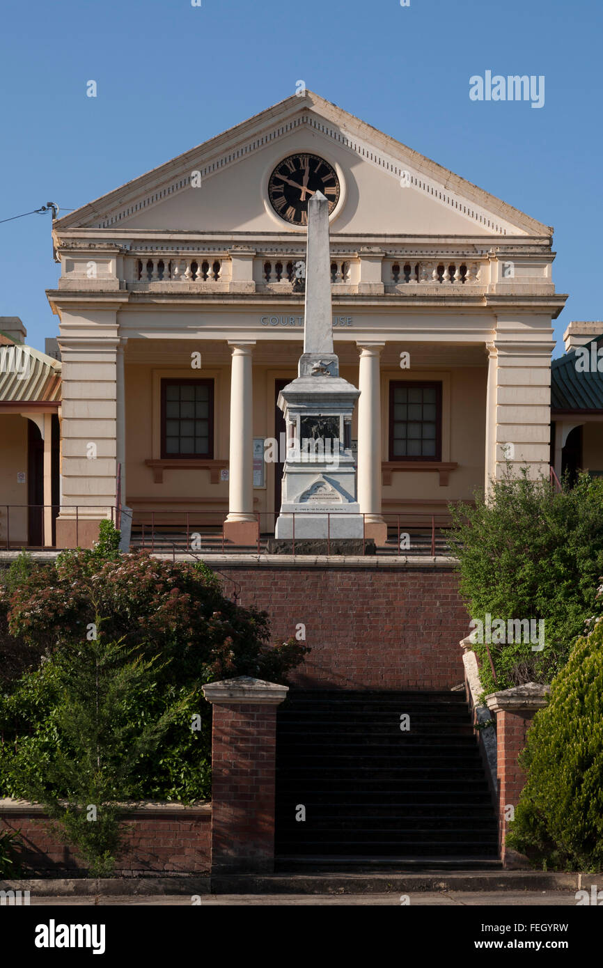 Gundagai Courthouse, completed in 1859, was one of the first stone ...