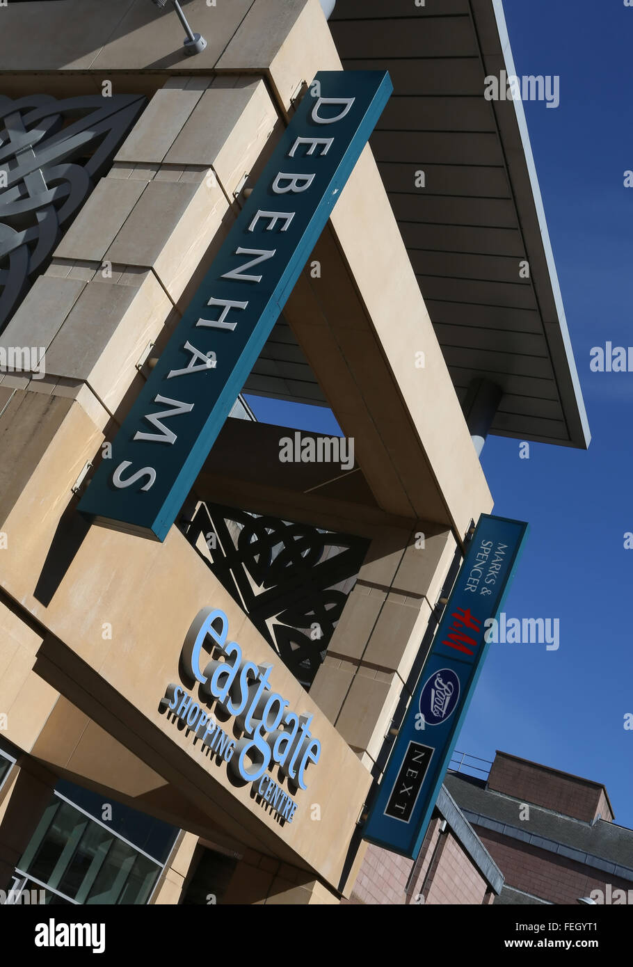 The Eastgate Shopping Centre in the city of Inverness in the Highlands ...