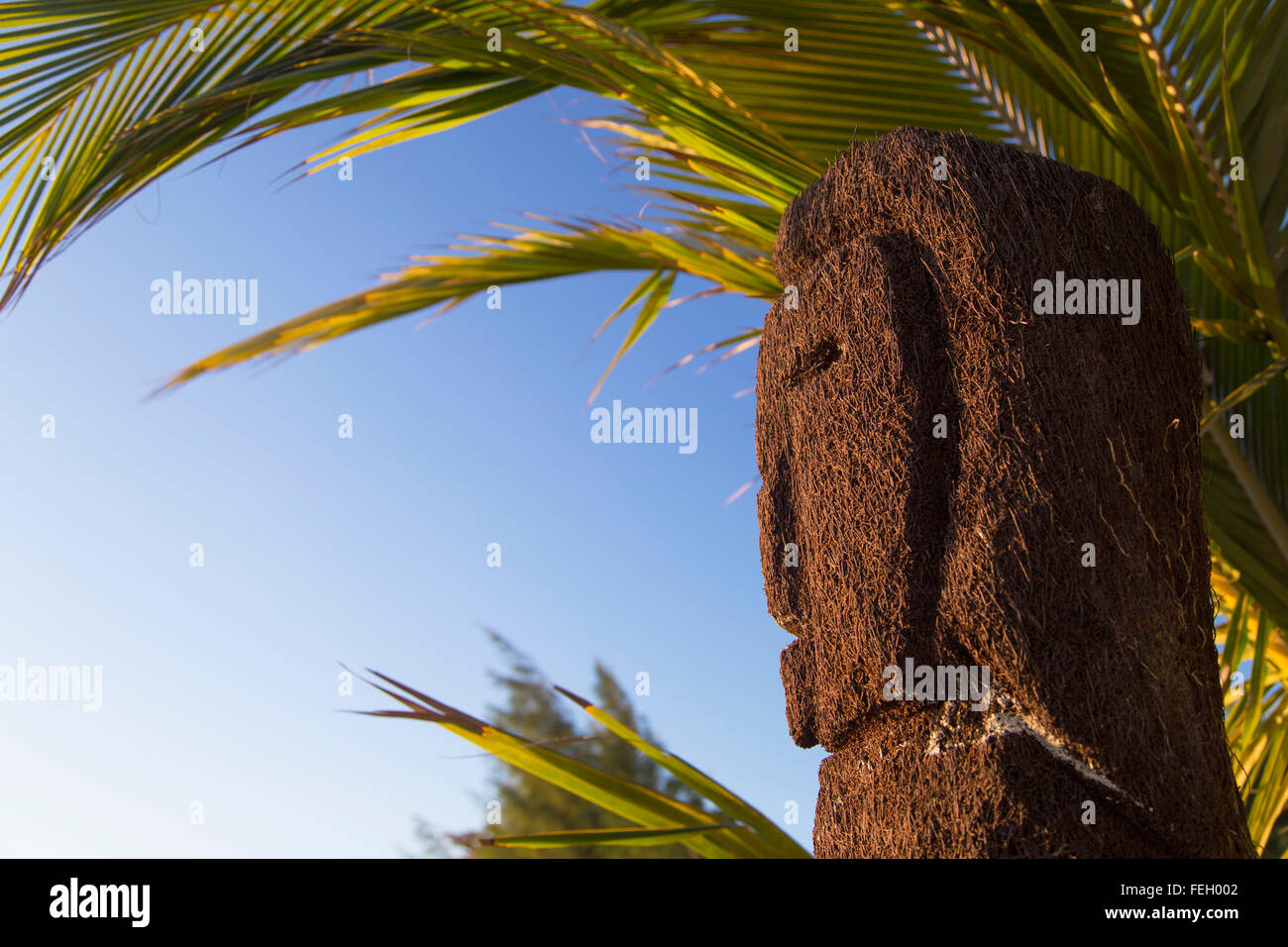 Statue at Blue Lagoon Resort, Nacula Island, Yasawa Islands, Fiji Stock ...