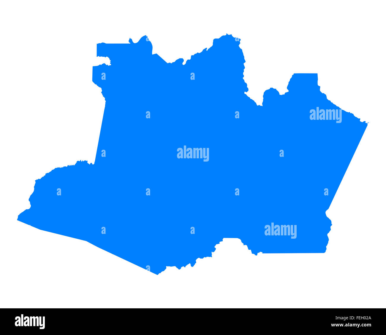 Map of Amazonas Stock Photo - Alamy