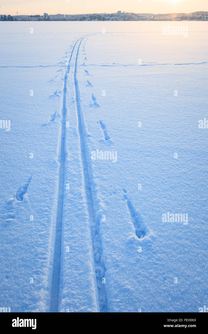 Surface lake ski trace hi-res stock photography and images - Alamy