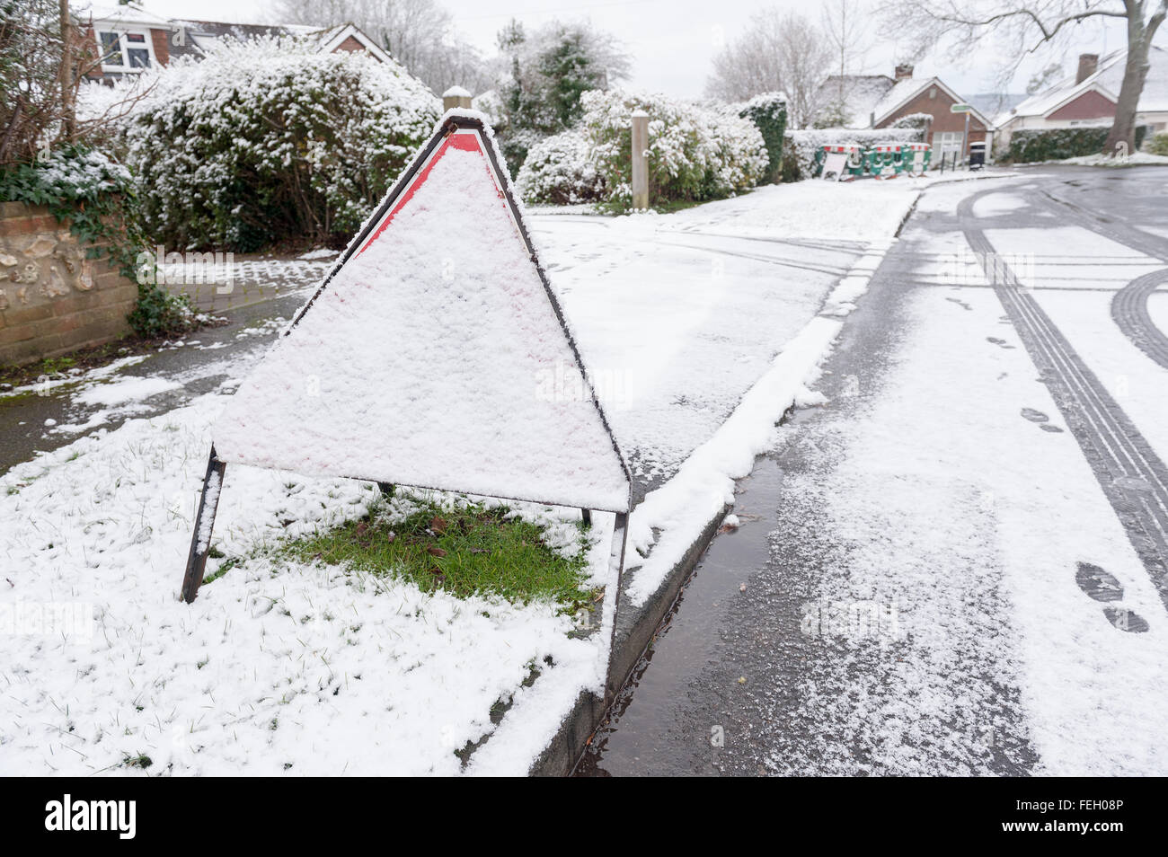 Uk road sign bendy road hi-res stock photography and images - Alamy