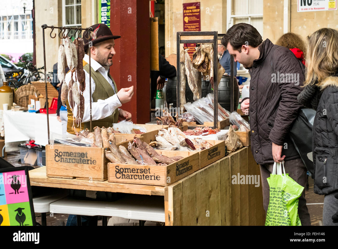 Somerset Charcuterie Stall Bath Farmers Market green Park station Bath ...