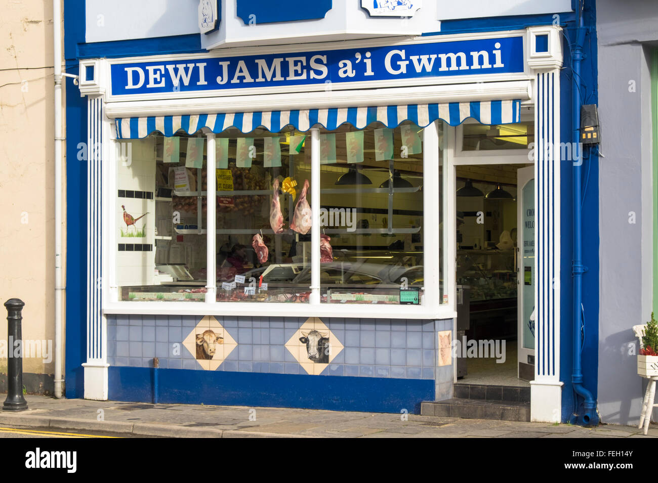 Cardigan a small town in Ceredigion West Wales UK Stock Photo - Alamy