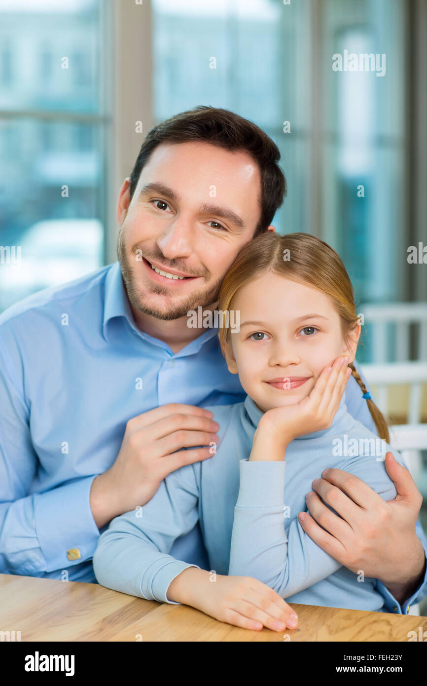 Young father realizing happiness to be a parent Stock Photo - Alamy