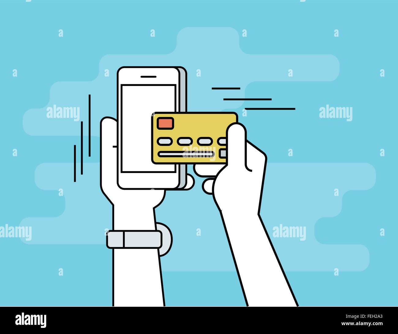 Internet paying Stock Vector Images - Alamy