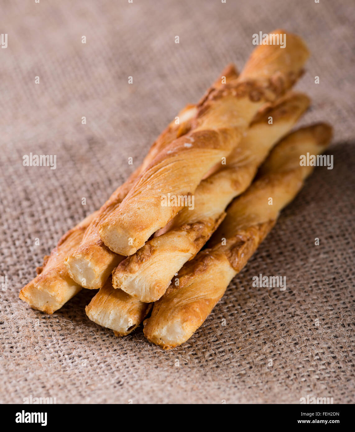 Portion of Pastry Sticks (close-up shot) on a vintage background Stock ...