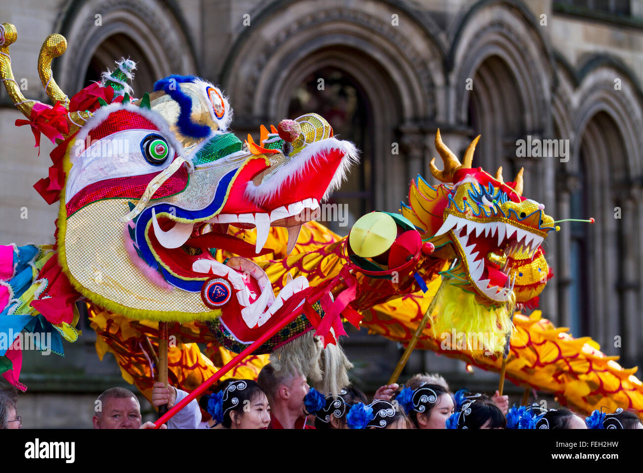 Chinese dragon parade head body High Resolution Stock Photography and ...