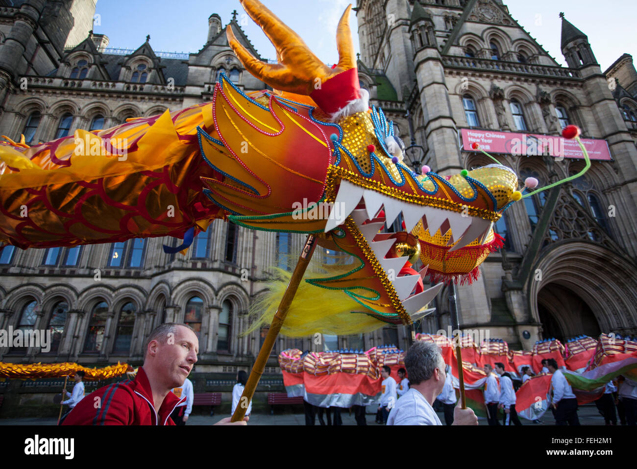 Celebrate manchester town hall hi-res stock photography and images - Alamy