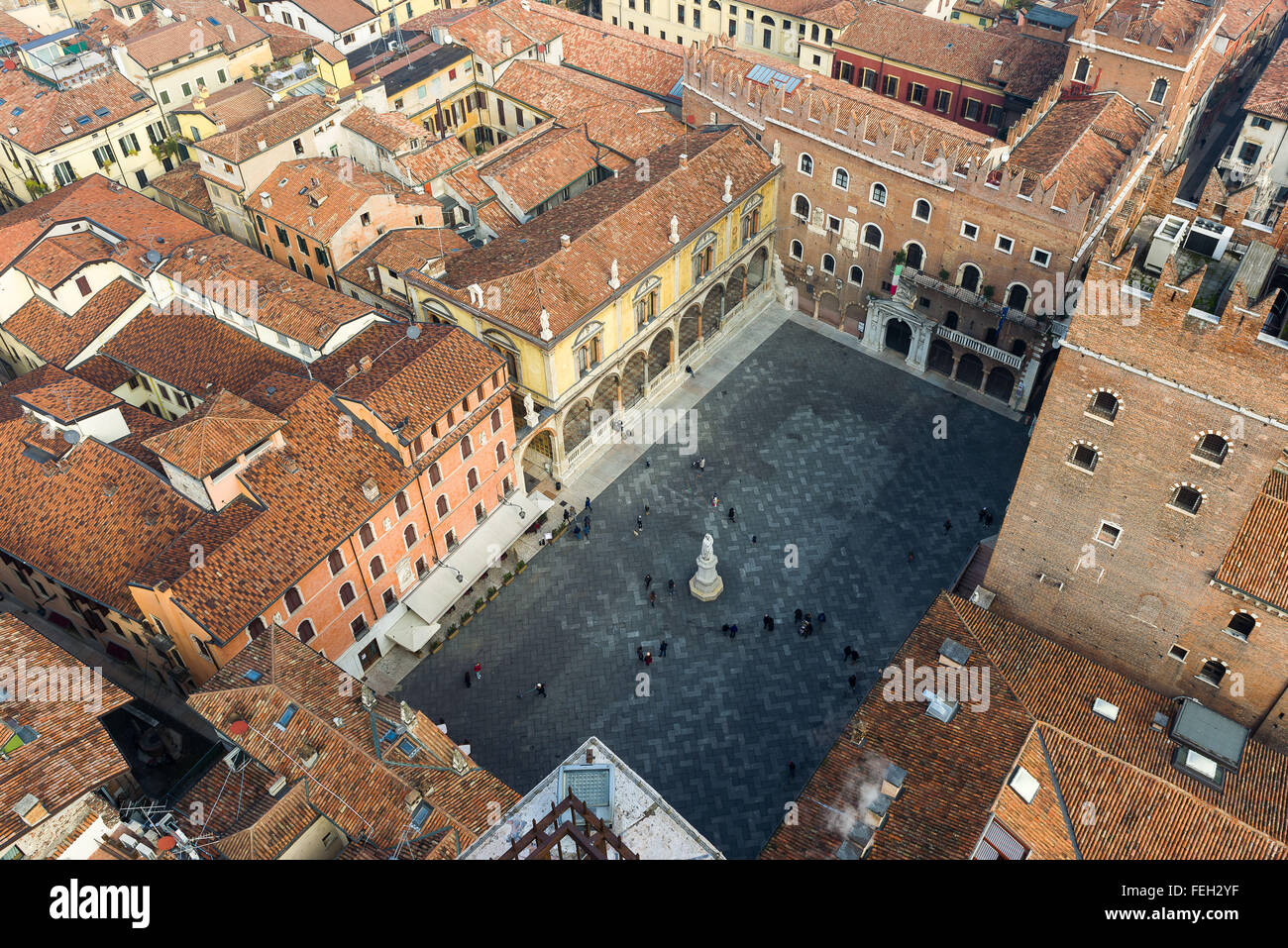 Piazza dei Signori also called Piazza Dante, a medieval square in the ...