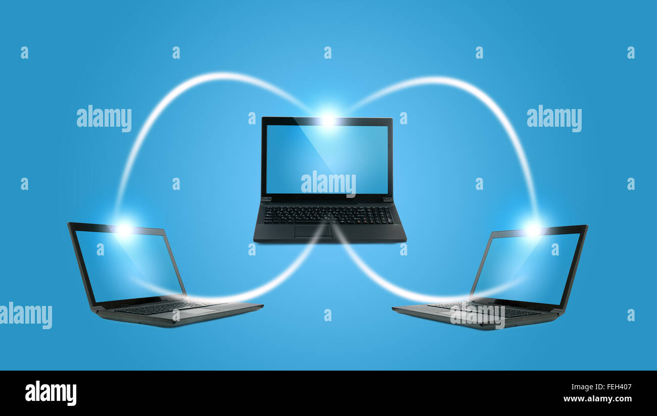 Set of laptops Stock Photo - Alamy