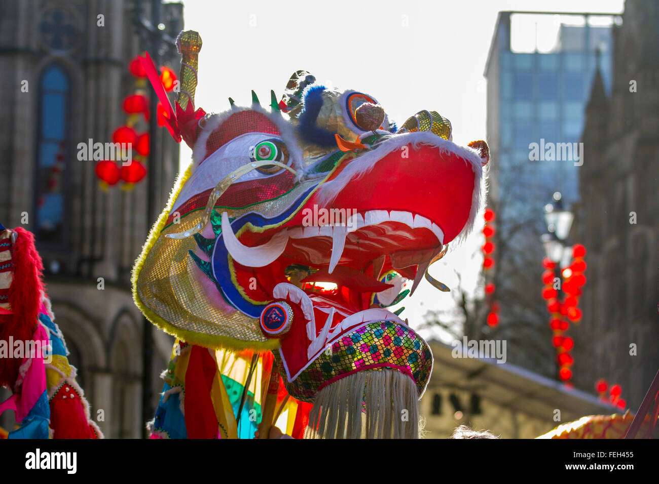 Manchester 7th February, 2016. Chinese New Year Dragon Parade. The Year ...