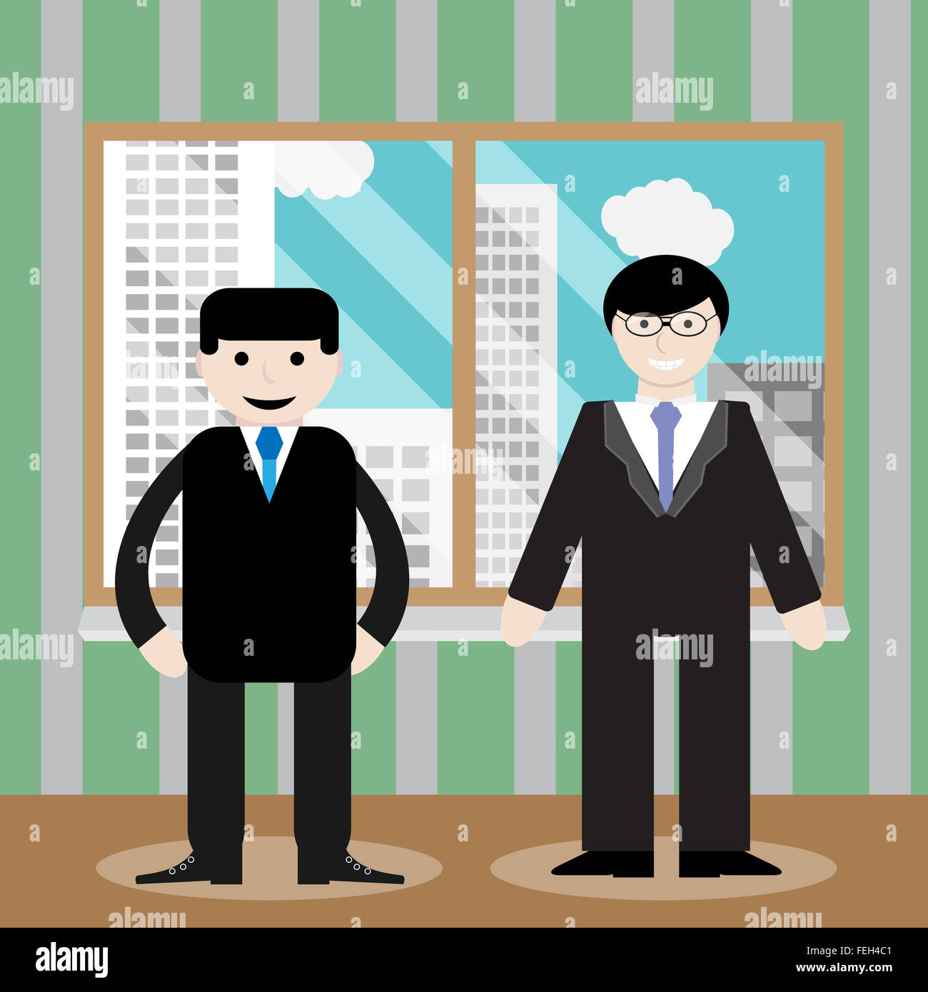 Success business team office window. Office team, business professional ...