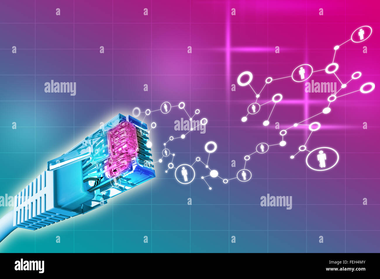 Colorful background with cabel Stock Photo - Alamy