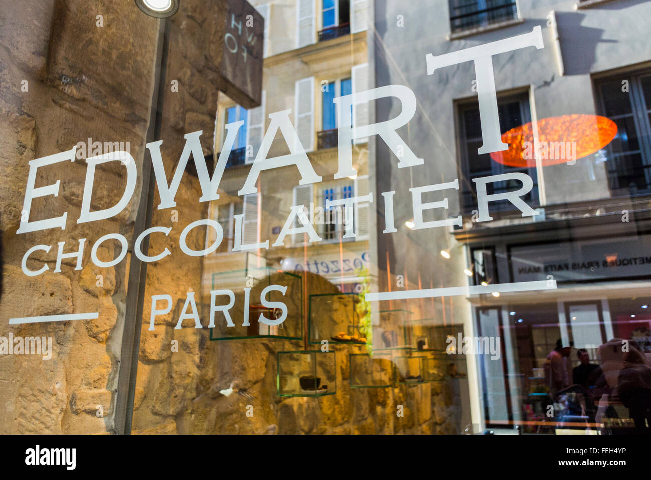 Paris, France, French Chocolate Shop, Chocolatier, "Edwart", in Le ...