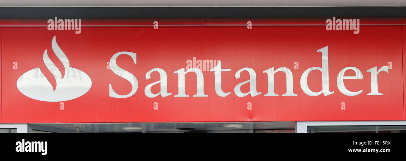 Santander bank shop front hi-res stock photography and images - Alamy