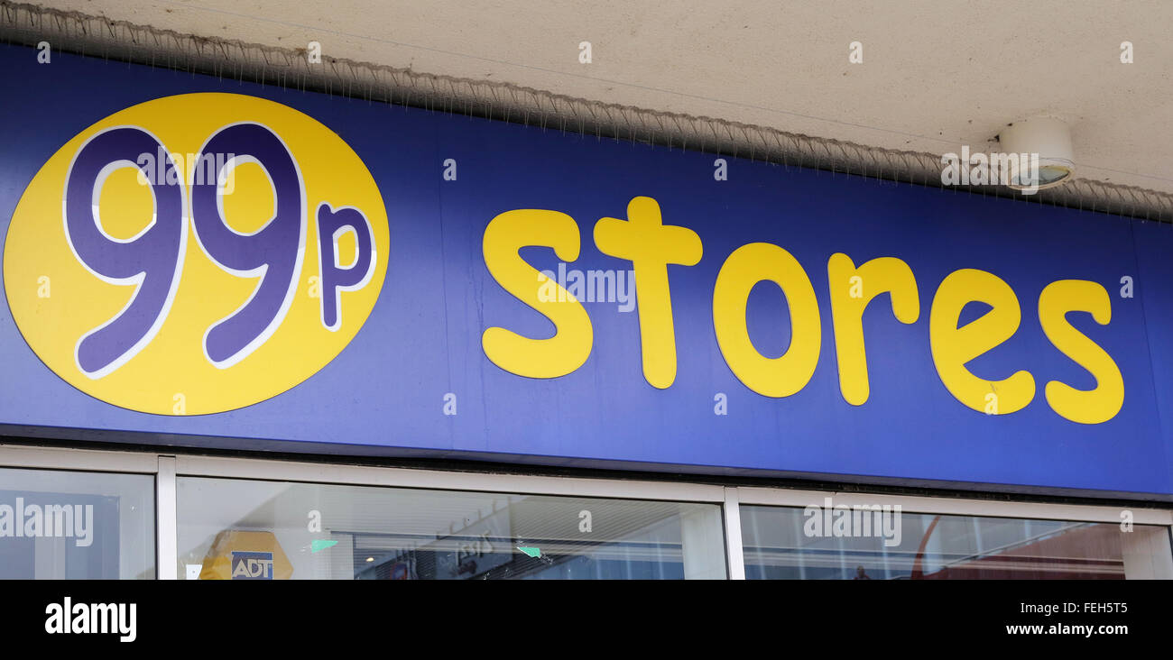 99p Stores, Romford, Essex Stock Photo - Alamy