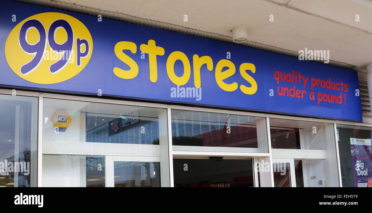 99p Stores, Romford, Essex Stock Photo - Alamy