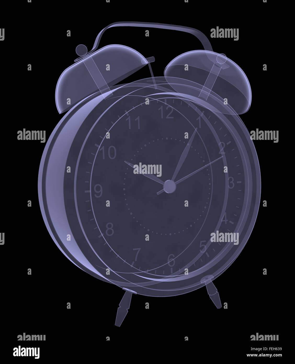 Alarm clock xray Stock Photo - Alamy