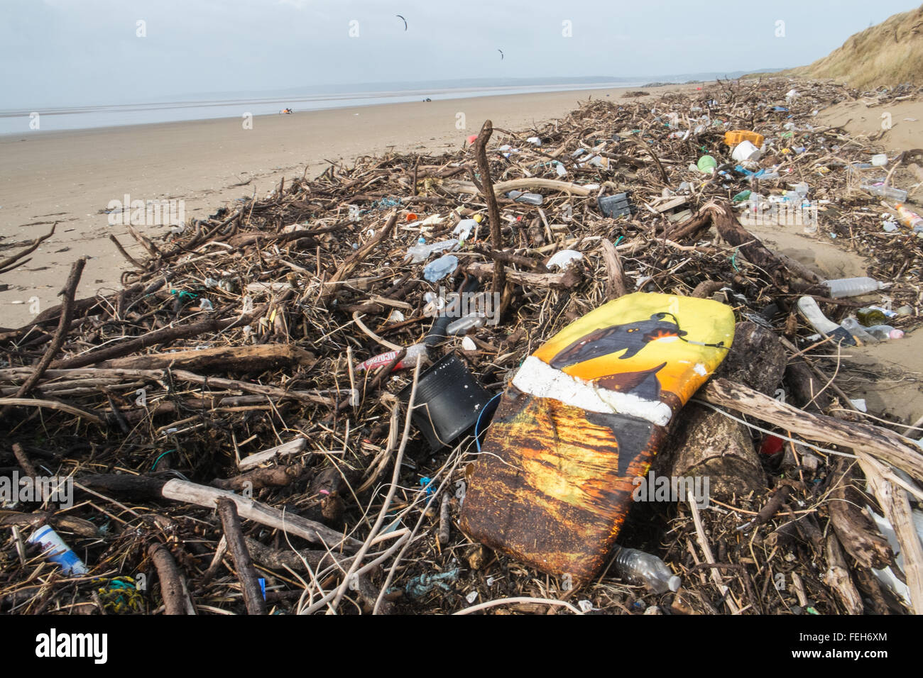 Plastic containers washed up on beach hi-res stock photography and ...