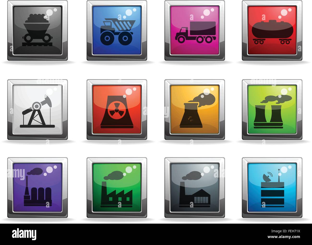 Factory and Industry Symbols Stock Vector Image & Art - Alamy