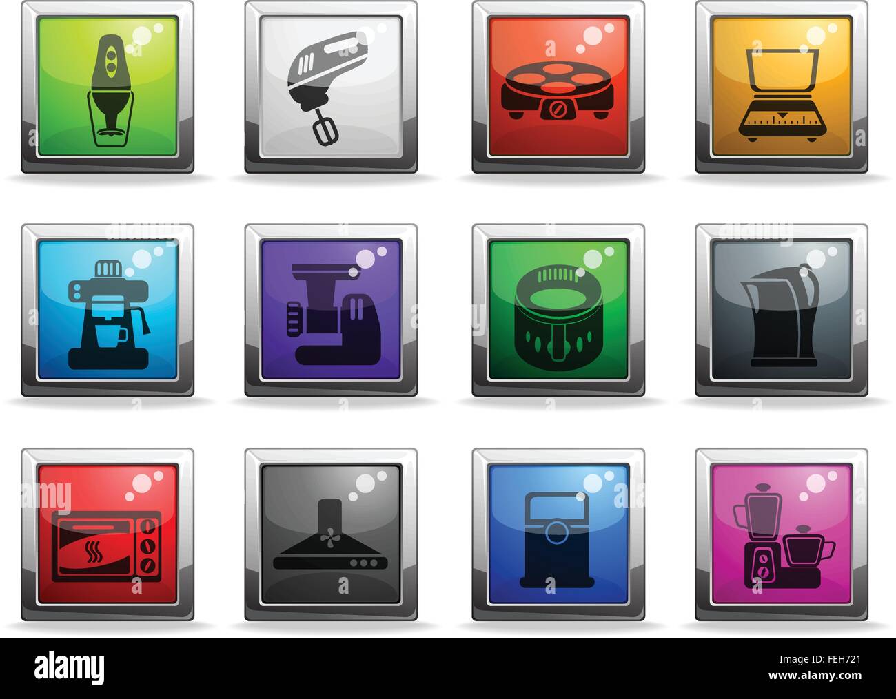 Kitchen Utensils Icon Set Stock Vector Image & Art - Alamy