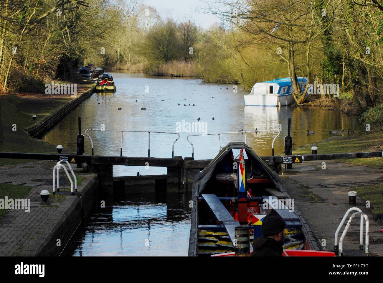 Grand Union Canal Lock Stock Photo - Alamy