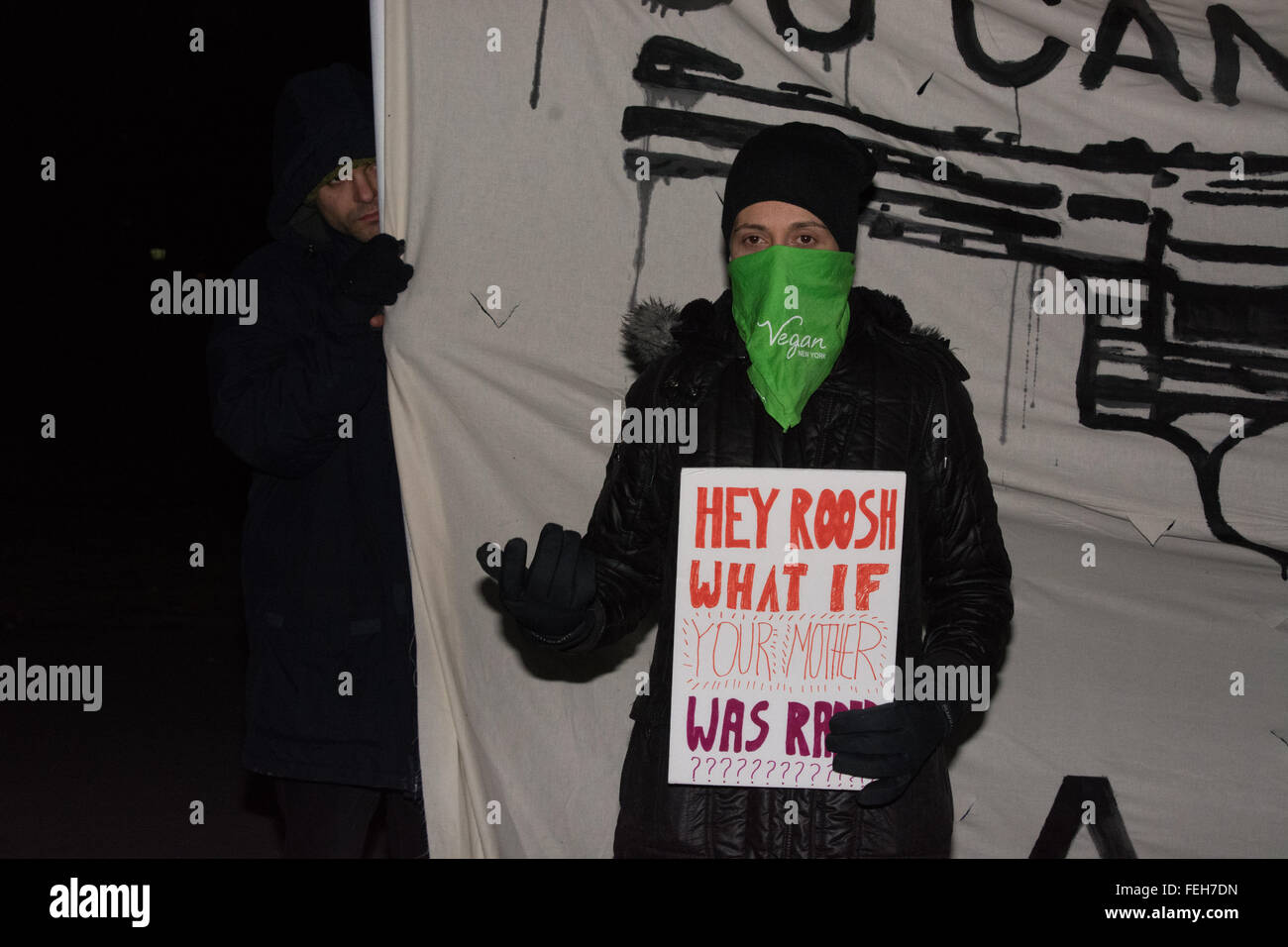 New York, USA. 6th February, 2016. Woman tells of experience with rape ...