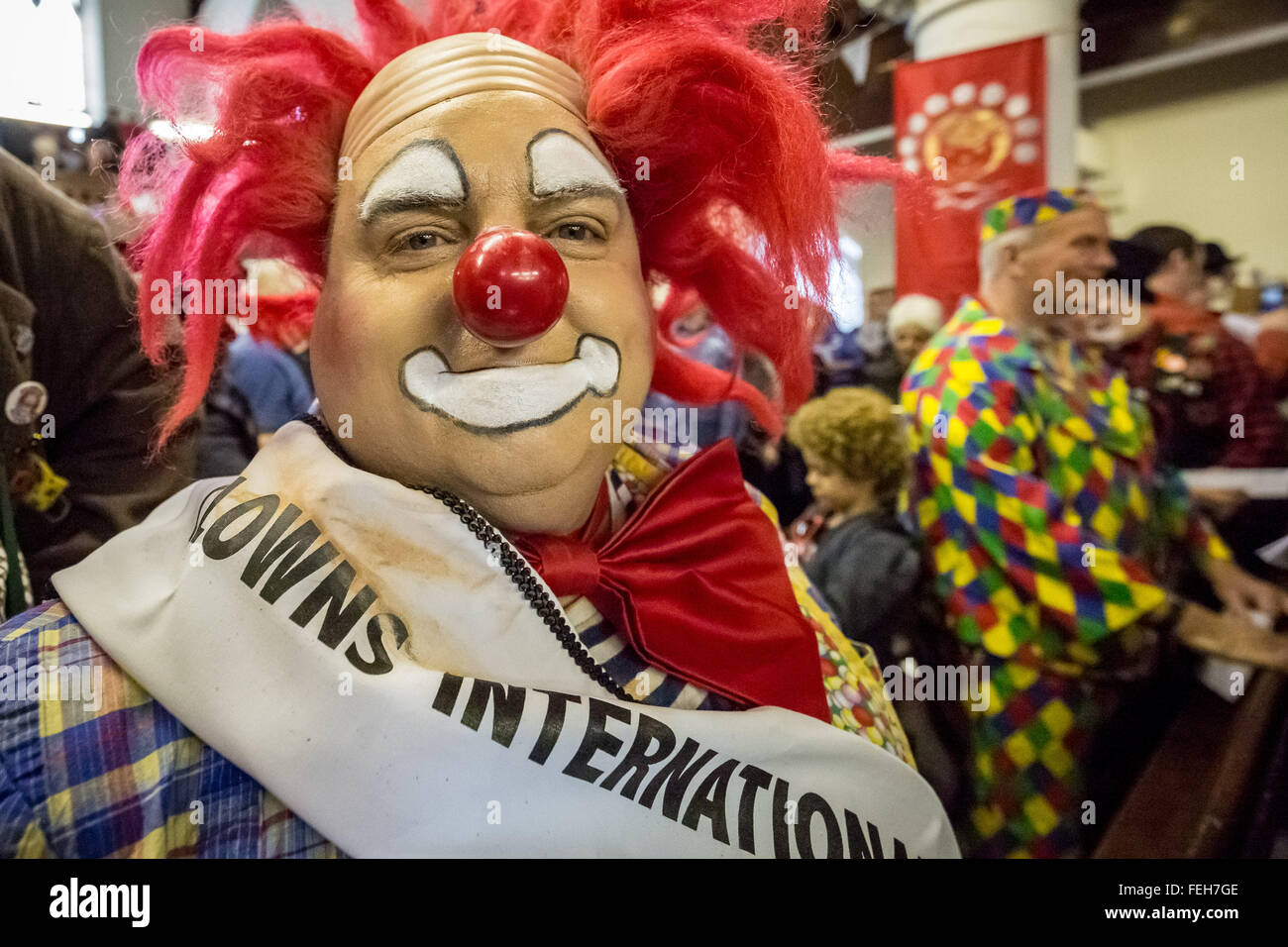 London, UK. 7th Feb, 2016. 70th Annual Joseph Grimaldi Clowns ...