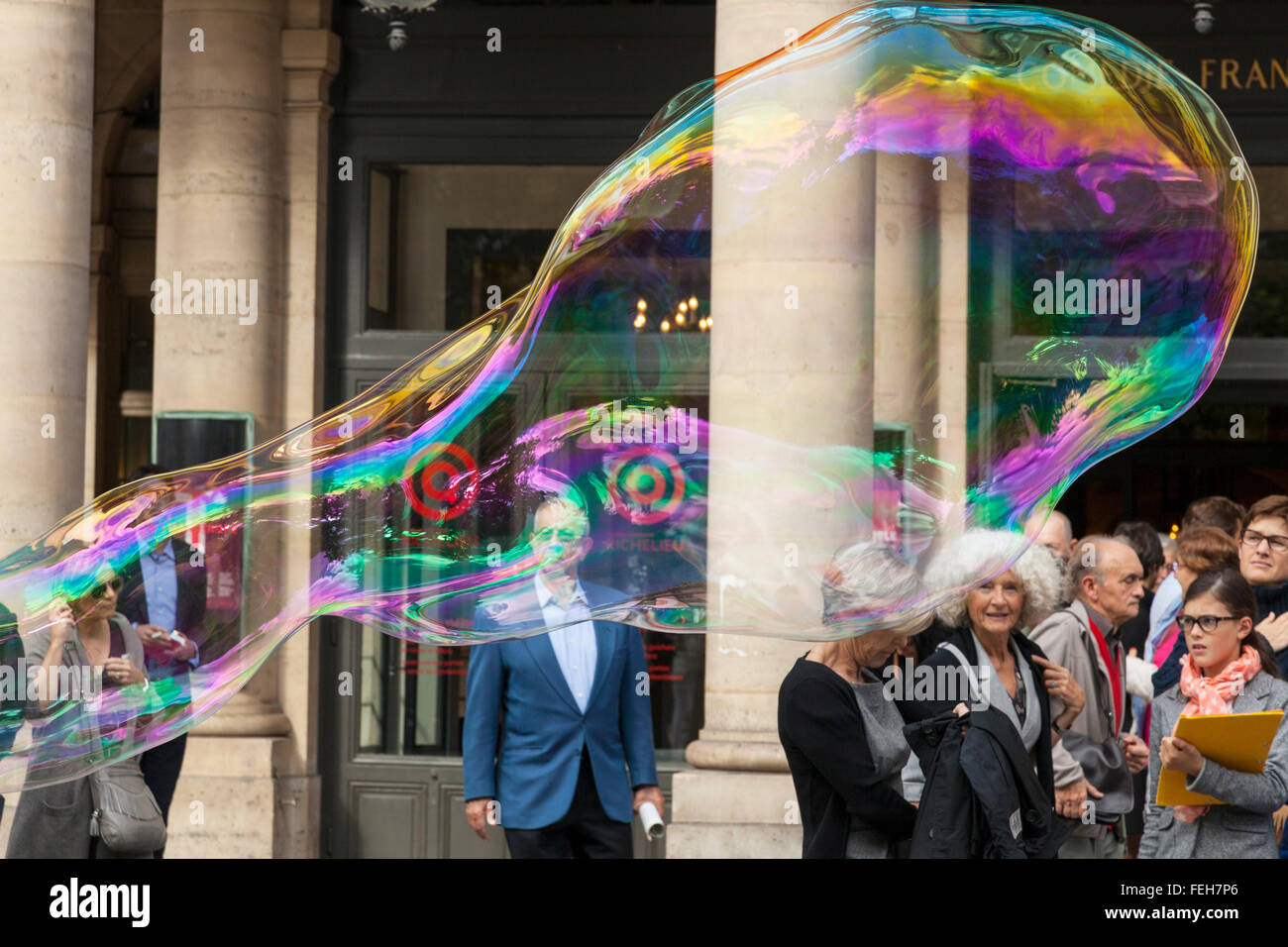 giant soap bubble in Paris, France Stock Photo - Alamy