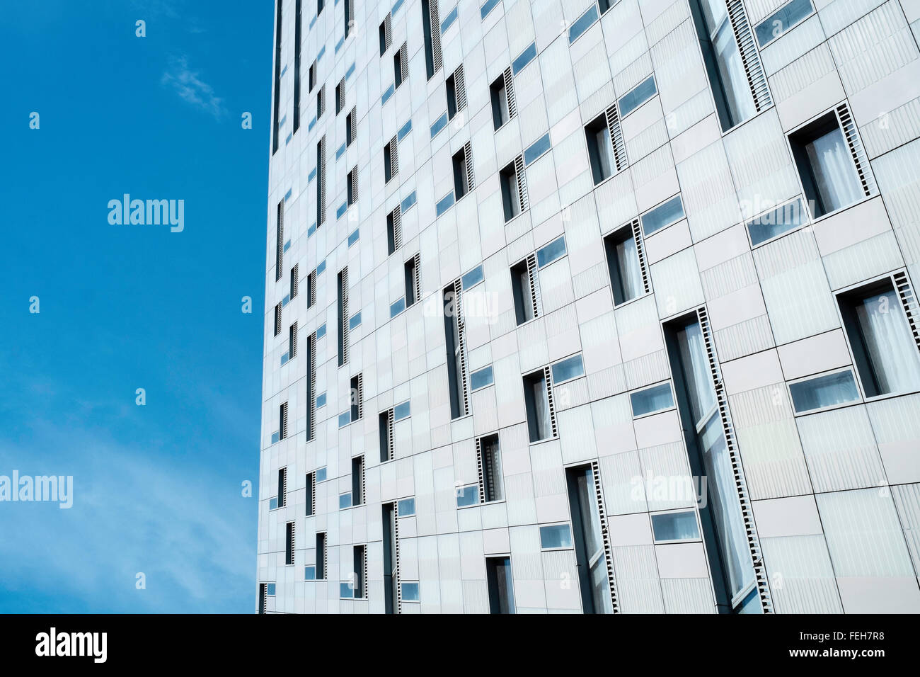 City road modern architecture property design UK Stock Photo - Alamy