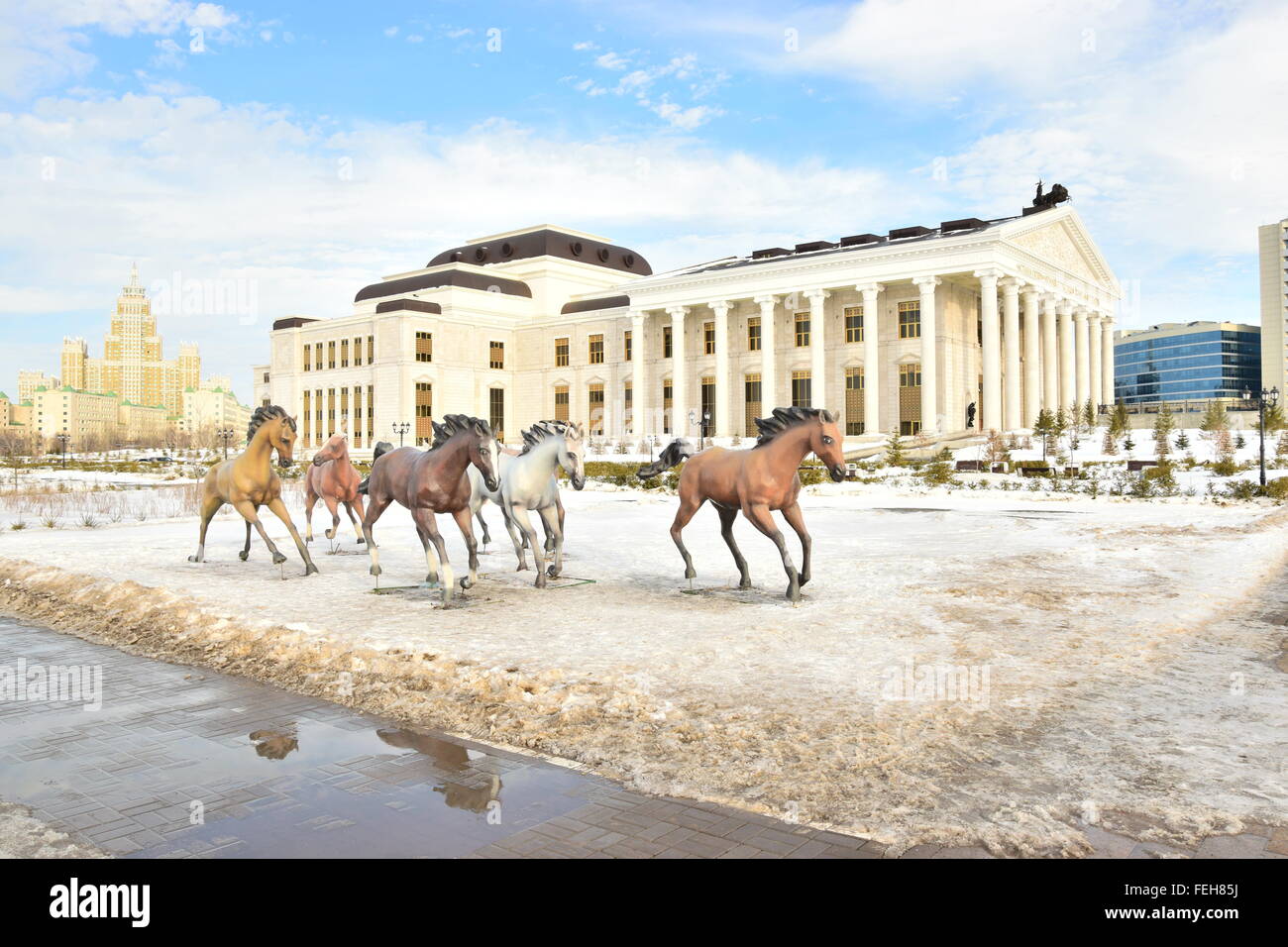 Astana, capital of Kazakhstan, Central Asia - architecture Stock Photo ...