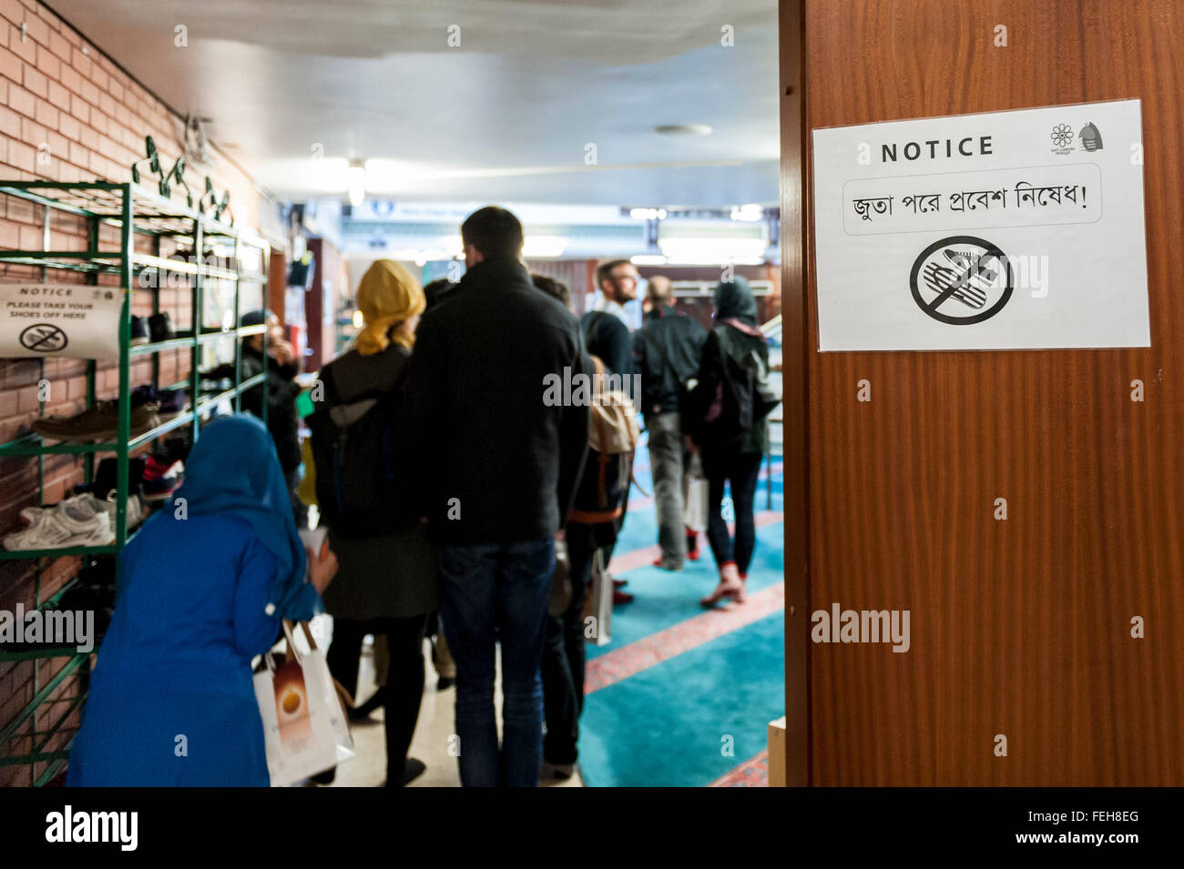 London, UK. 7 February 2016. The East London Mosque & London Muslim ...