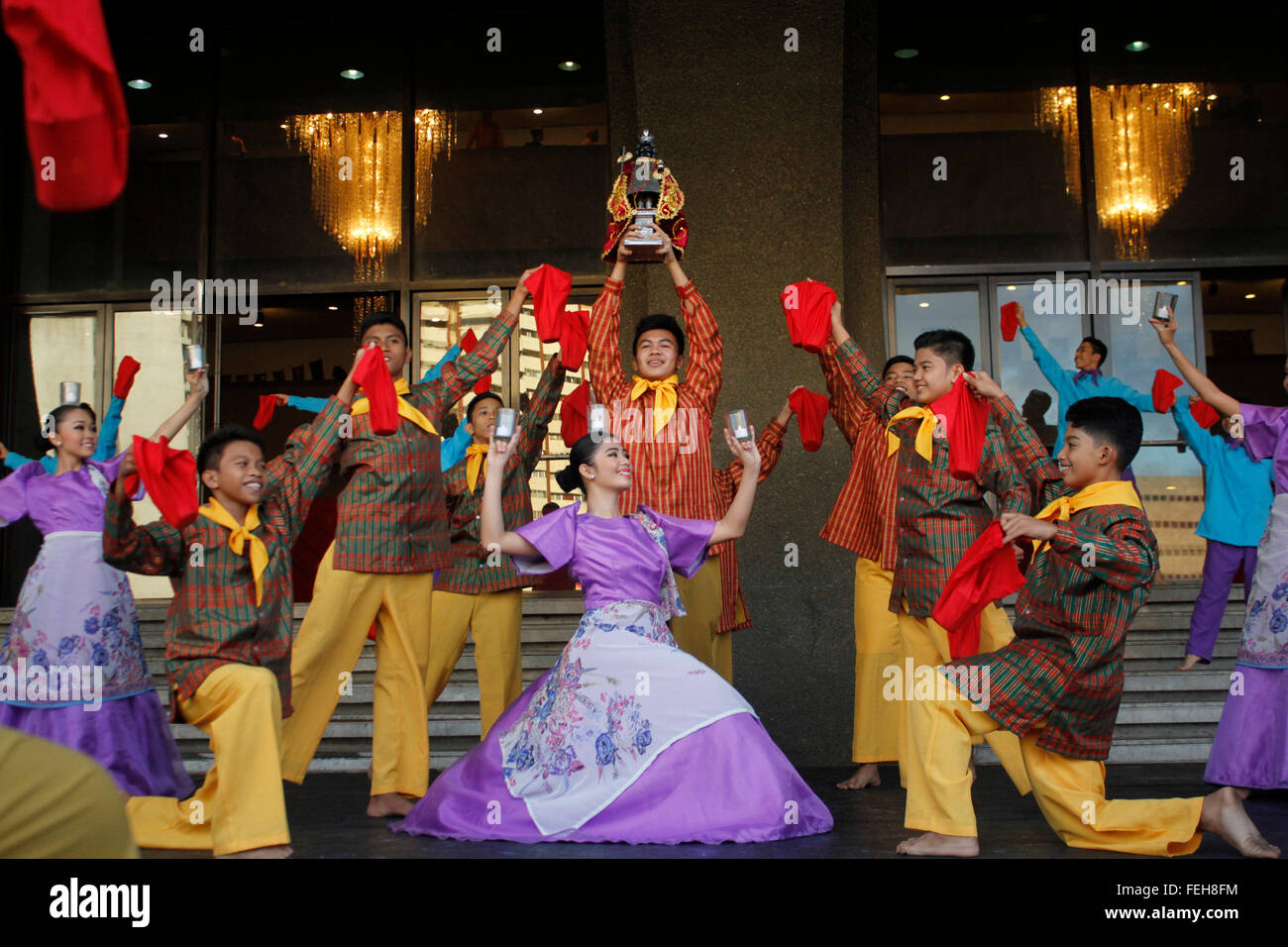 Pasay, Philippines. 07th Feb, 2016. Filipino dance group Indak Bambino ...