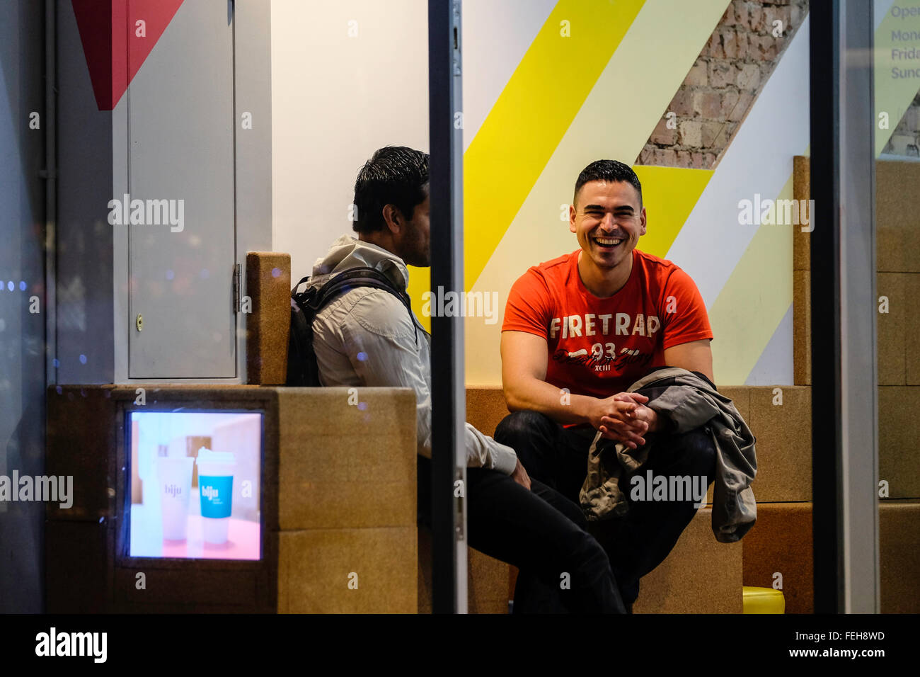 uk man smiling London Stock Photo - Alamy